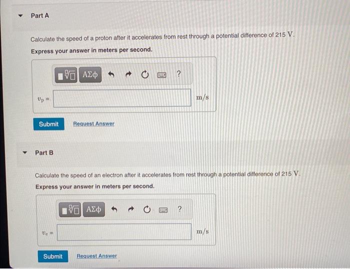 [Solved]: Please answer part a & b. Calculate the speed