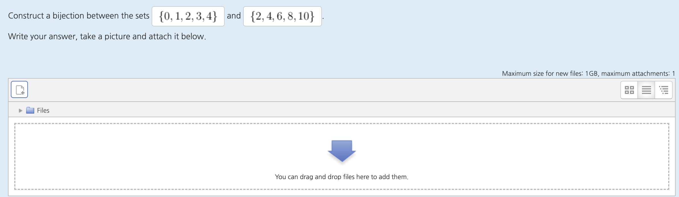 Solved Construct a bijection between the sets {0,1,2,3,4} | Chegg.com