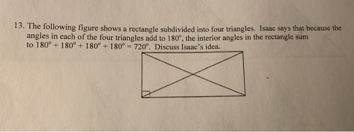 Solved 13. The following figure shows a rectangle subdivided | Chegg.com