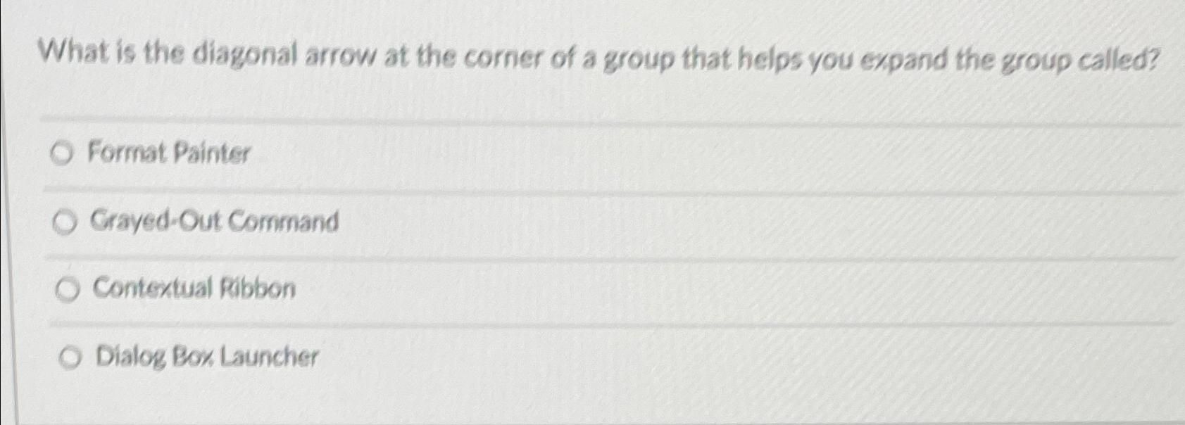 Solved What is the diagonal arrow at the corner of a group | Chegg.com