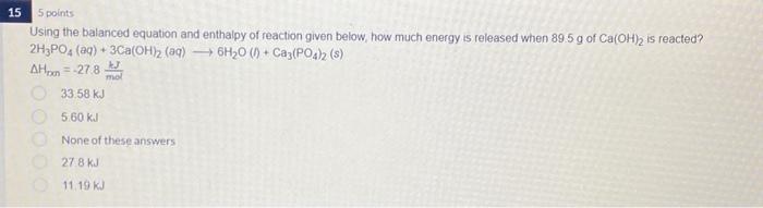 Solved Using the balanced equation and enthalpy of reaction | Chegg.com