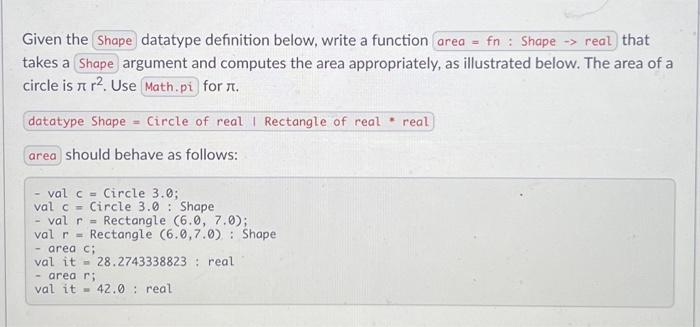 Solved Given The Datatype Definition Below Write A Function 