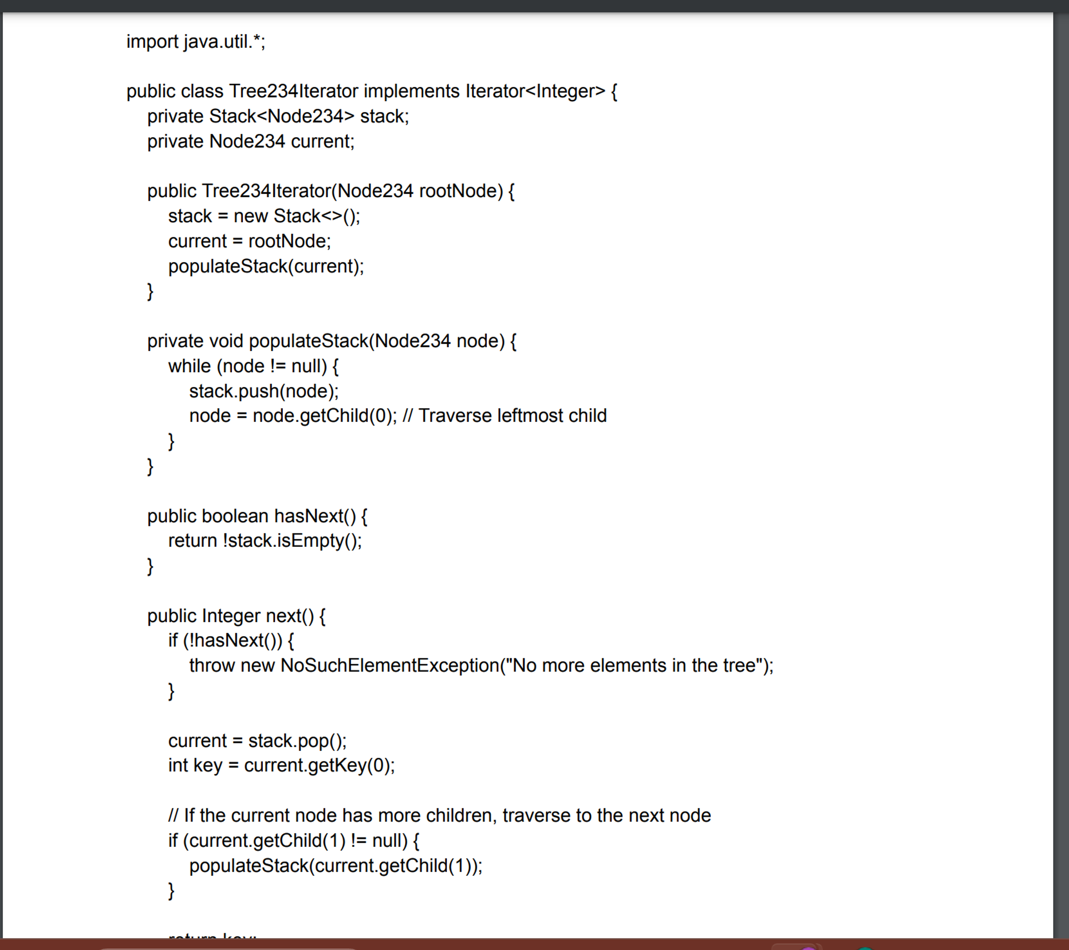 Solved FAIL: Iteration tree's keys: ﻿ Actual: | Chegg.com