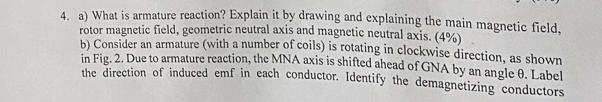 Solved (conductors causing demagnetizing effect) ﻿and cross | Chegg.com