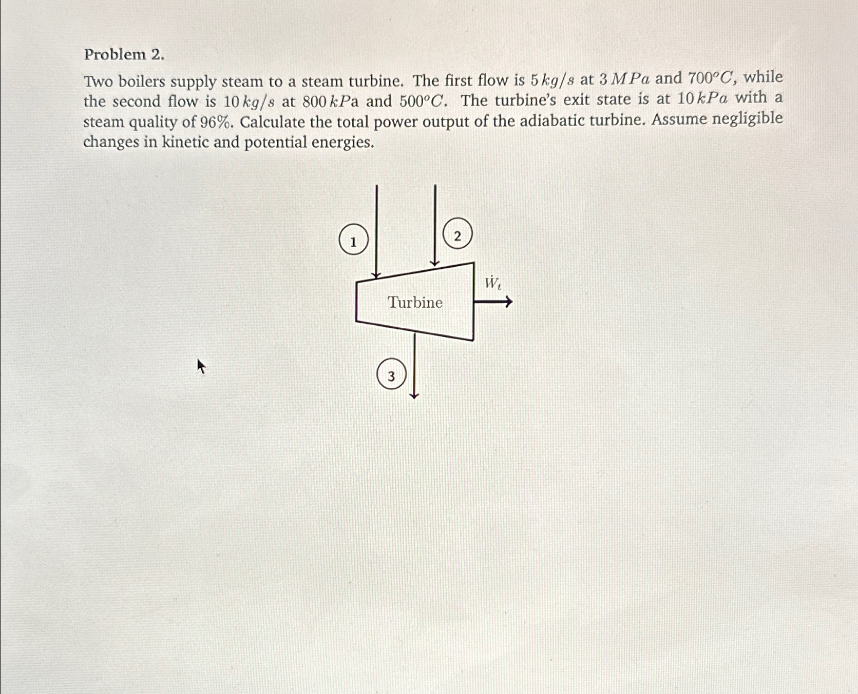Solved Problem 2.Two boilers supply steam to a steam | Chegg.com