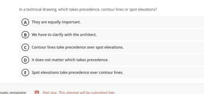 Solved In a technical drawing, which takes precedence, | Chegg.com