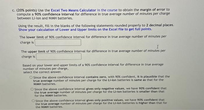 Solved Two-Sample t-Test and Confidence Interval The | Chegg.com