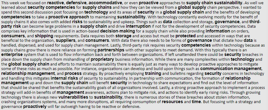 Solved This week we focused on reactive, defensive, | Chegg.com