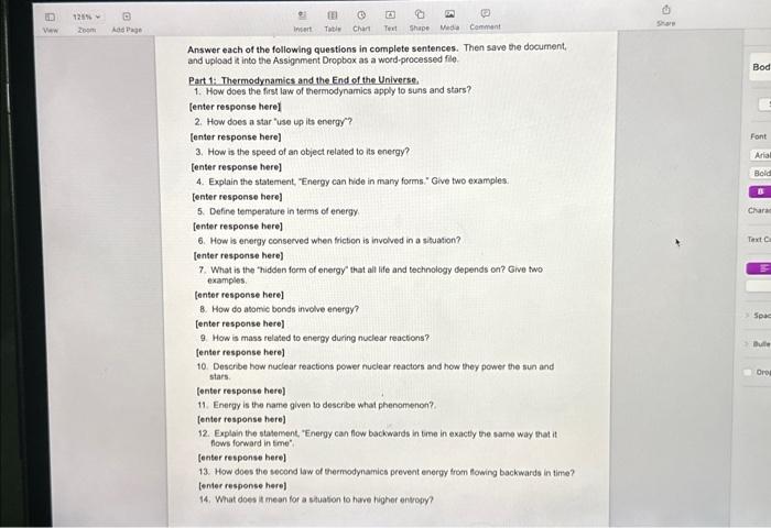 Solved and upload it into the Assignment Dropbox as a | Chegg.com