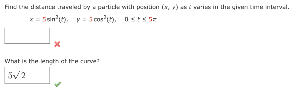 Solved Find the distance traveled by a particle with | Chegg.com