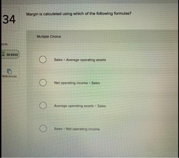 Solved Margin is calculated using which of the following | Chegg.com