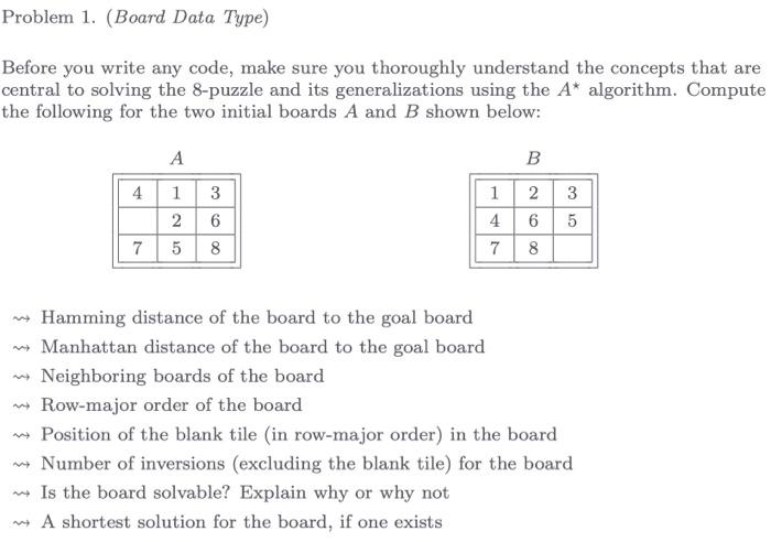Solved Problem 1 Board Data Type Implement An Immutable