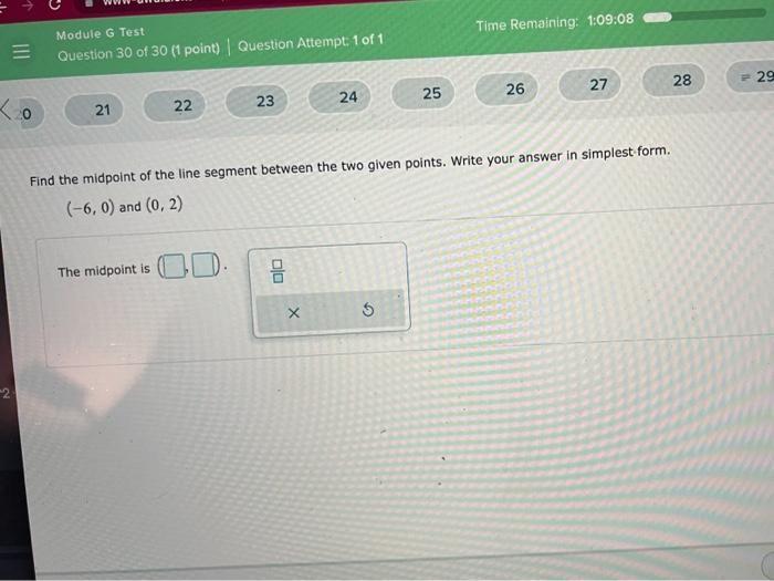 Solved Find the midpoint of the line segment between the two | Chegg.com
