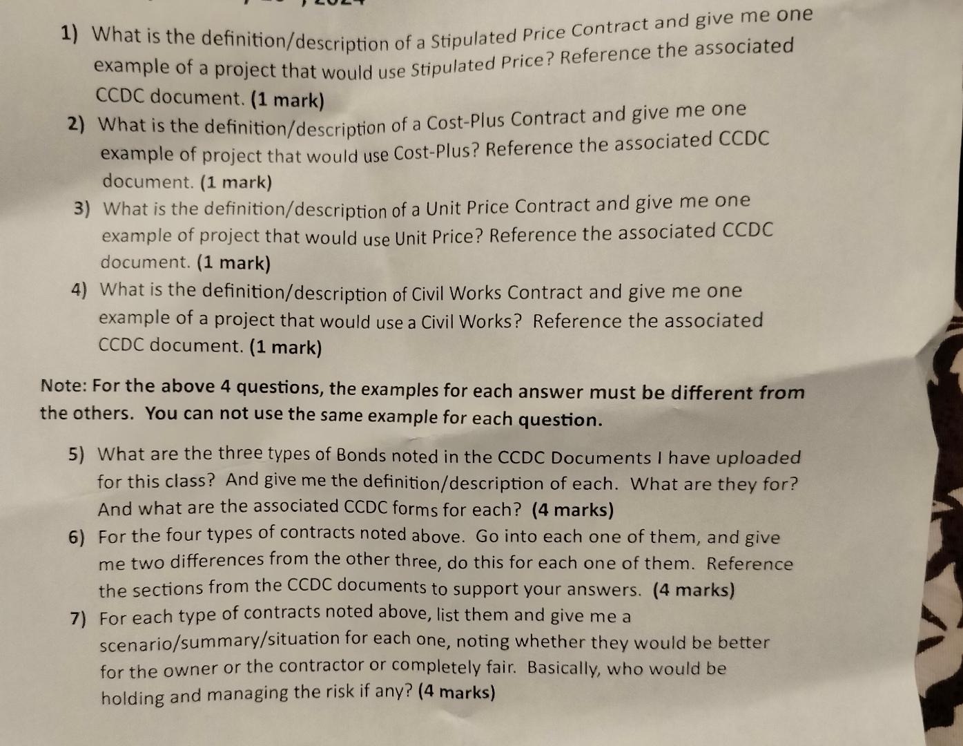 Solved What is the definition/description of a Stipulated | Chegg.com