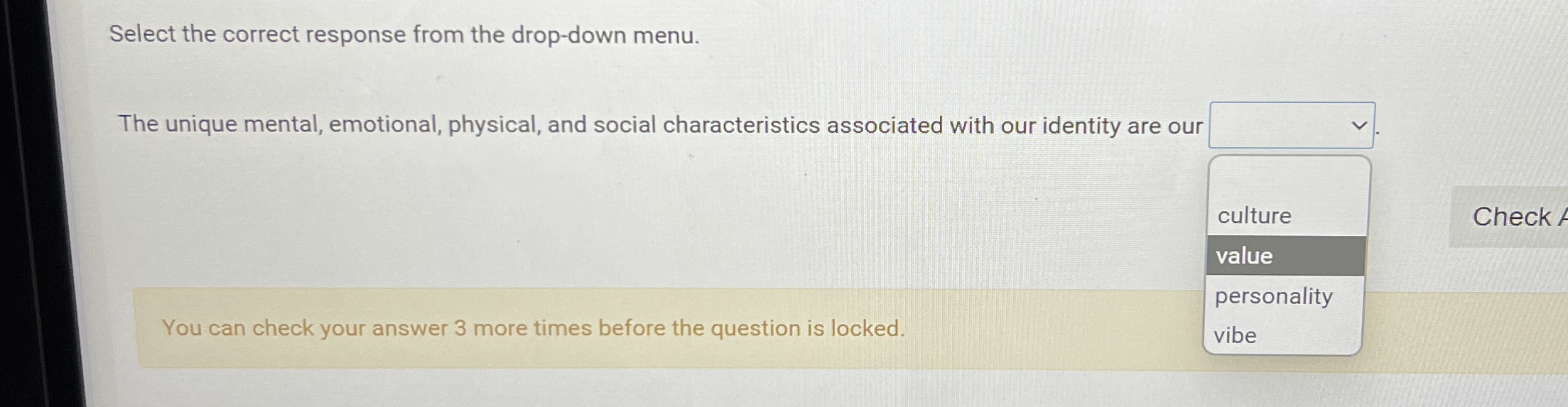 Solved Select the correct response from the drop-down | Chegg.com