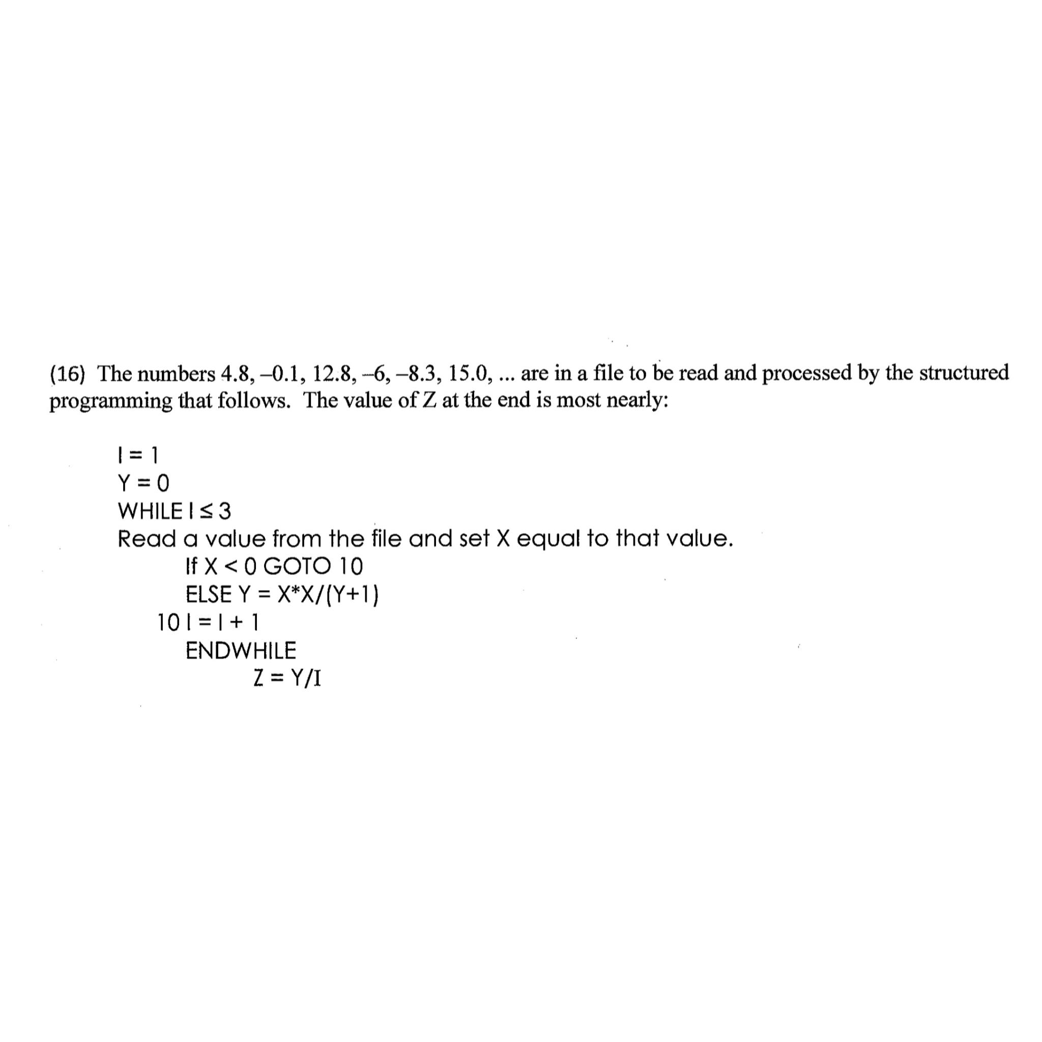 Solved (16) ﻿The numbers 4.8,-0.1,12.8,-6,-8.3,15.0,dots are | Chegg.com