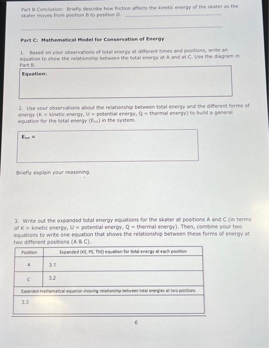Solved Part B: Multiple Representations of Energy | Chegg.com