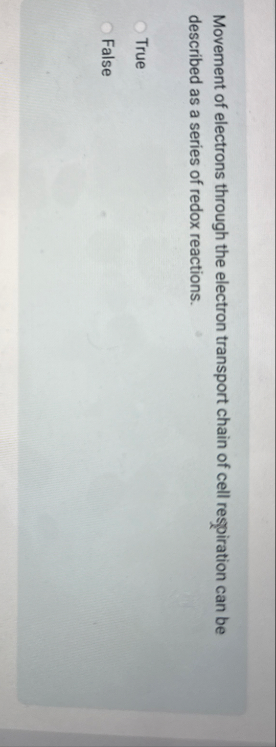 Solved Movement of electrons through the electron transport | Chegg.com