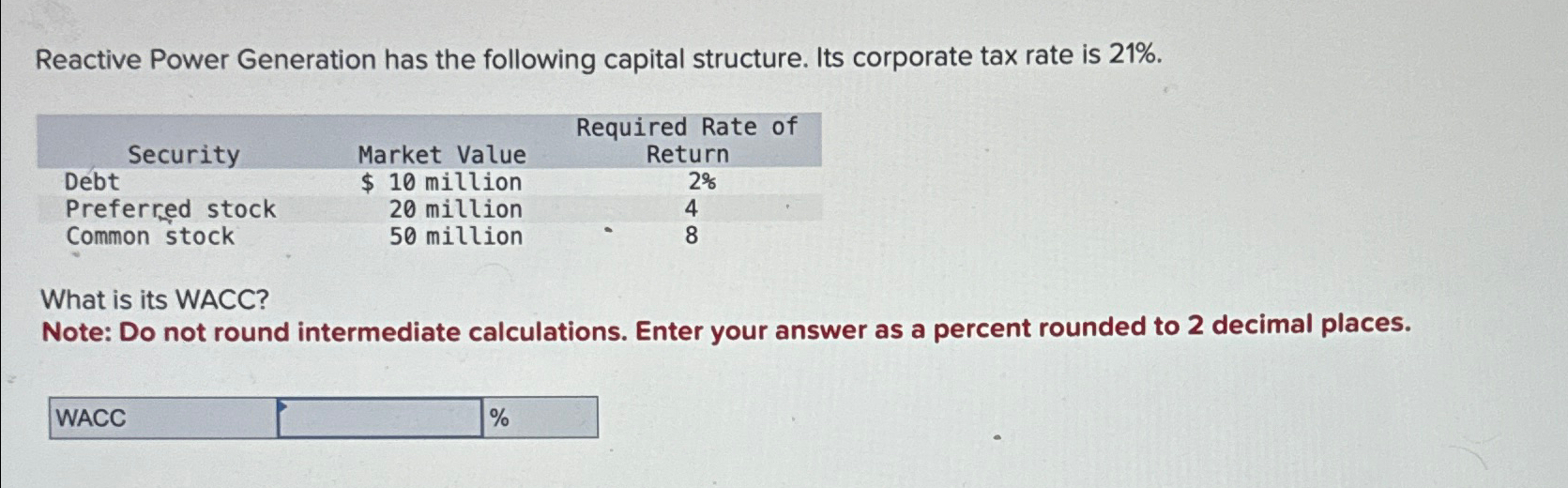 Solved Reactive Power Generation has the following capital | Chegg.com