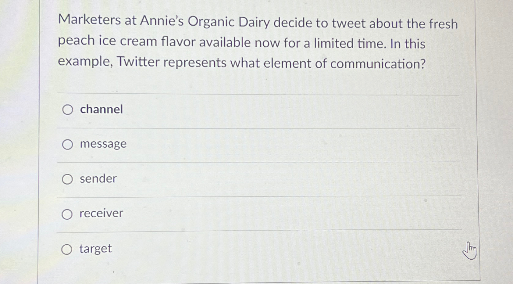 Solved Marketers at Annie's Organic Dairy decide to tweet | Chegg.com