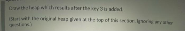 Solved Heap Consider the following min-oriented binary heap. | Chegg.com