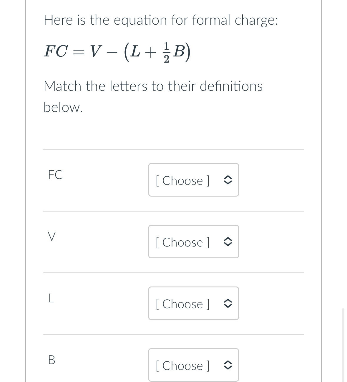 Solved Here is the equation for formal | Chegg.com