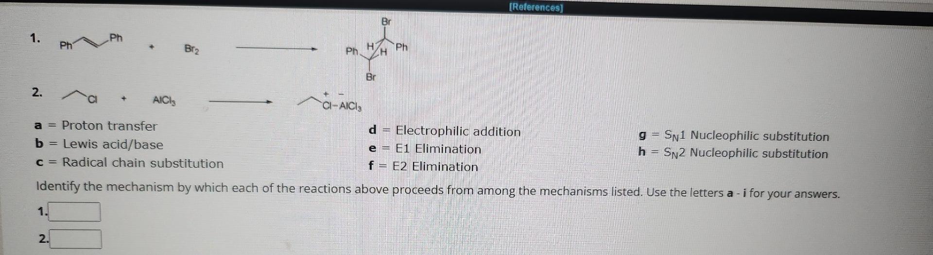 Solved a= ﻿Proton transferb = ﻿Lewis acid/basec = ﻿Radical | Chegg.com