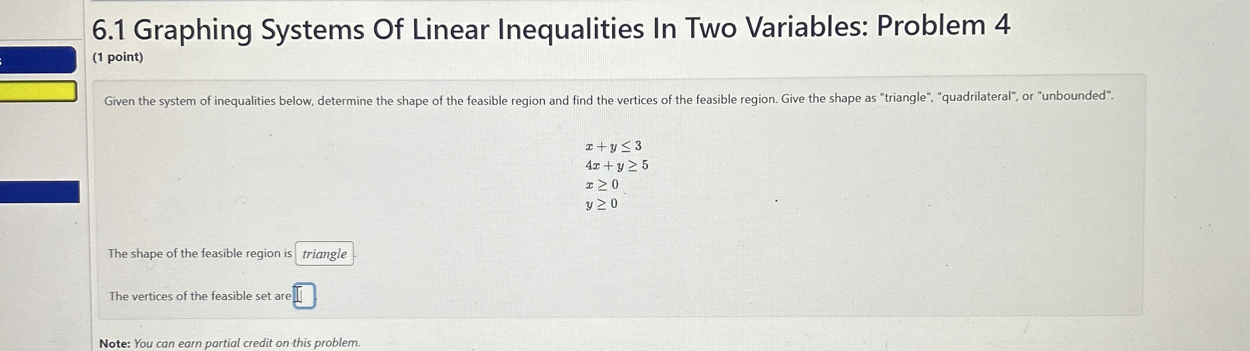 Solved 6.1 ﻿Graphing Systems Of Linear Inequalities In Two | Chegg.com
