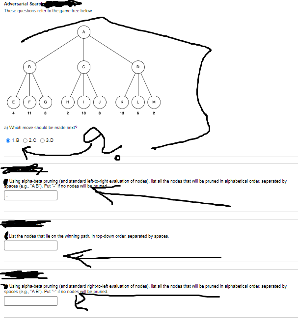 Solved Adversarial SearchThese questions refer to the game | Chegg.com