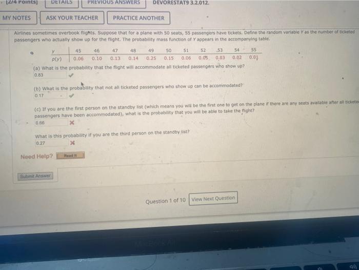 Solved 12/4 Points) DETAILS PREVIOUS ANSWERS DEVORESTAT9 | Chegg.com