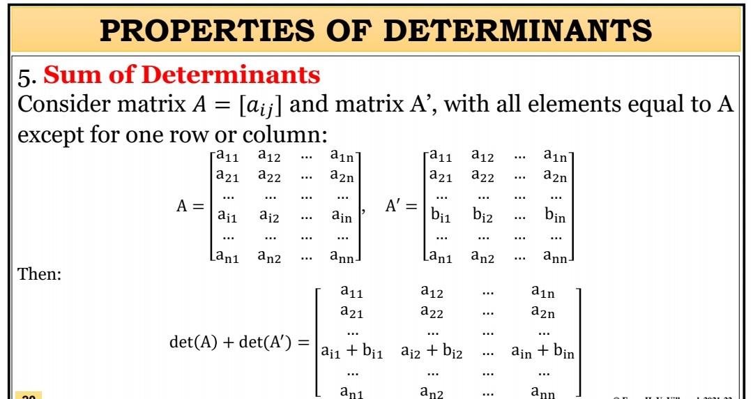 Solved 1. Prove that the properties of determinants are true | Chegg.com