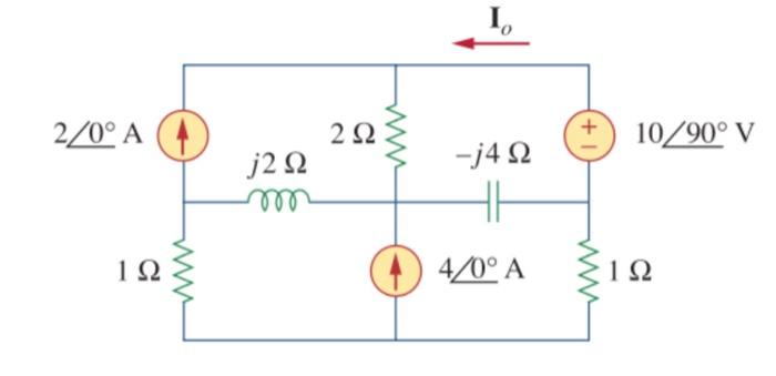 Solved Find the current I0 in the circuit below using the | Chegg.com