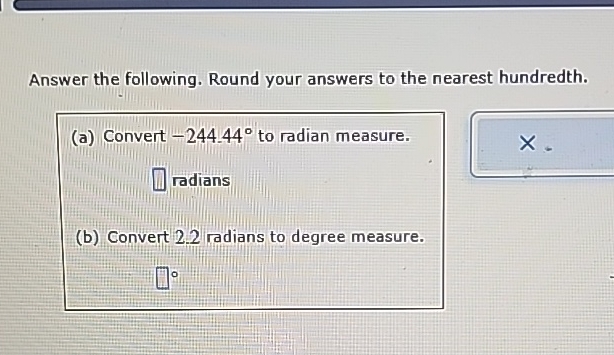 Solved Answer the following. Round your answers to the | Chegg.com
