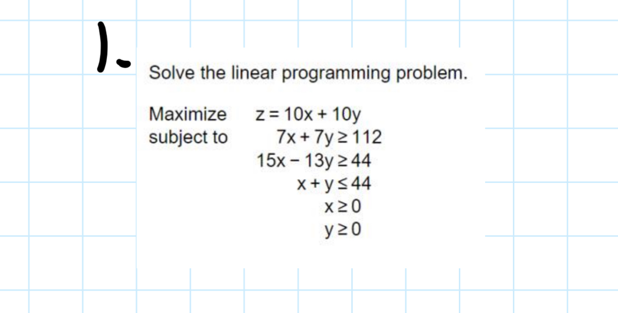 Solved Solve the linear programming problem. ﻿Maximize | Chegg.com