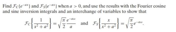 Solved Find Fcle-2x) and Fsle-ax) when a > 0, and use the | Chegg.com
