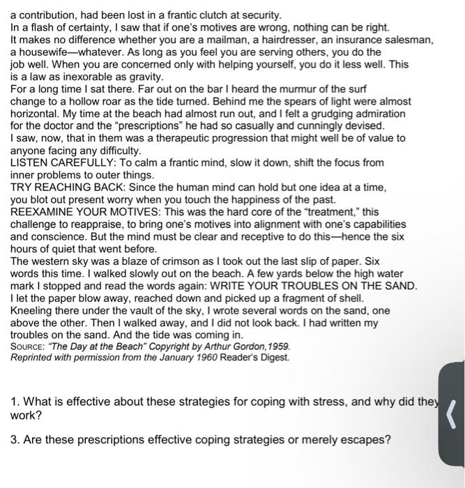 Solved SKILL ANALYSIS CASES INVOLVING STRESS MANAGEMENT The | Chegg.com