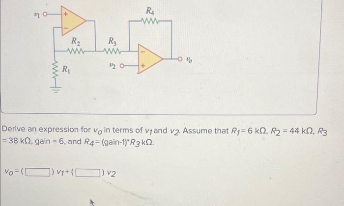 Solved VIO Vo = (1 R₂ www R₁ R3 1) v₁ + ( [ 22 Derive an | Chegg.com