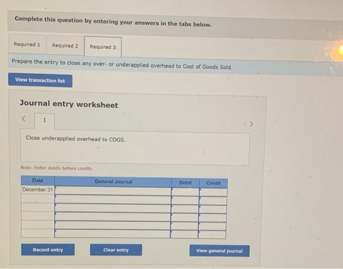 Solved Exercise 15−26 (Algo) Computing applied overhead and | Chegg.com