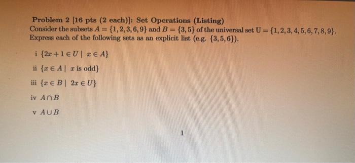 Solved Consider the bit string representation of sets A and | Chegg.com