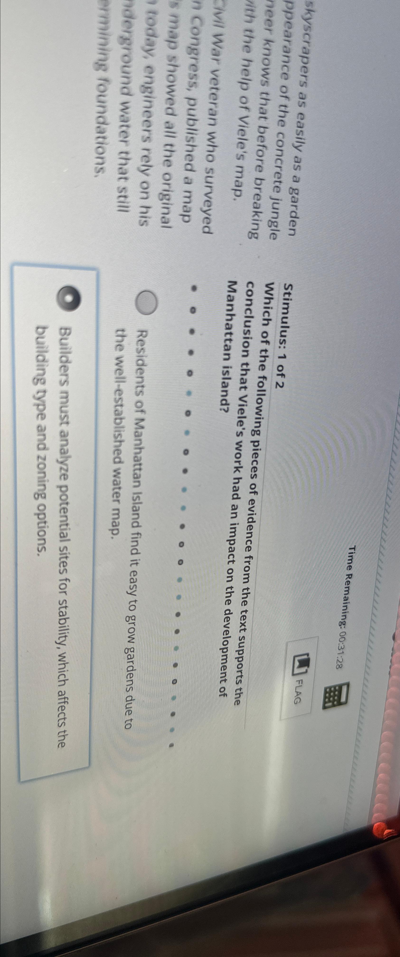 Solved Time Remaining: 00:31:28[] ﻿FLAGskyscrapers as easily | Chegg.com
