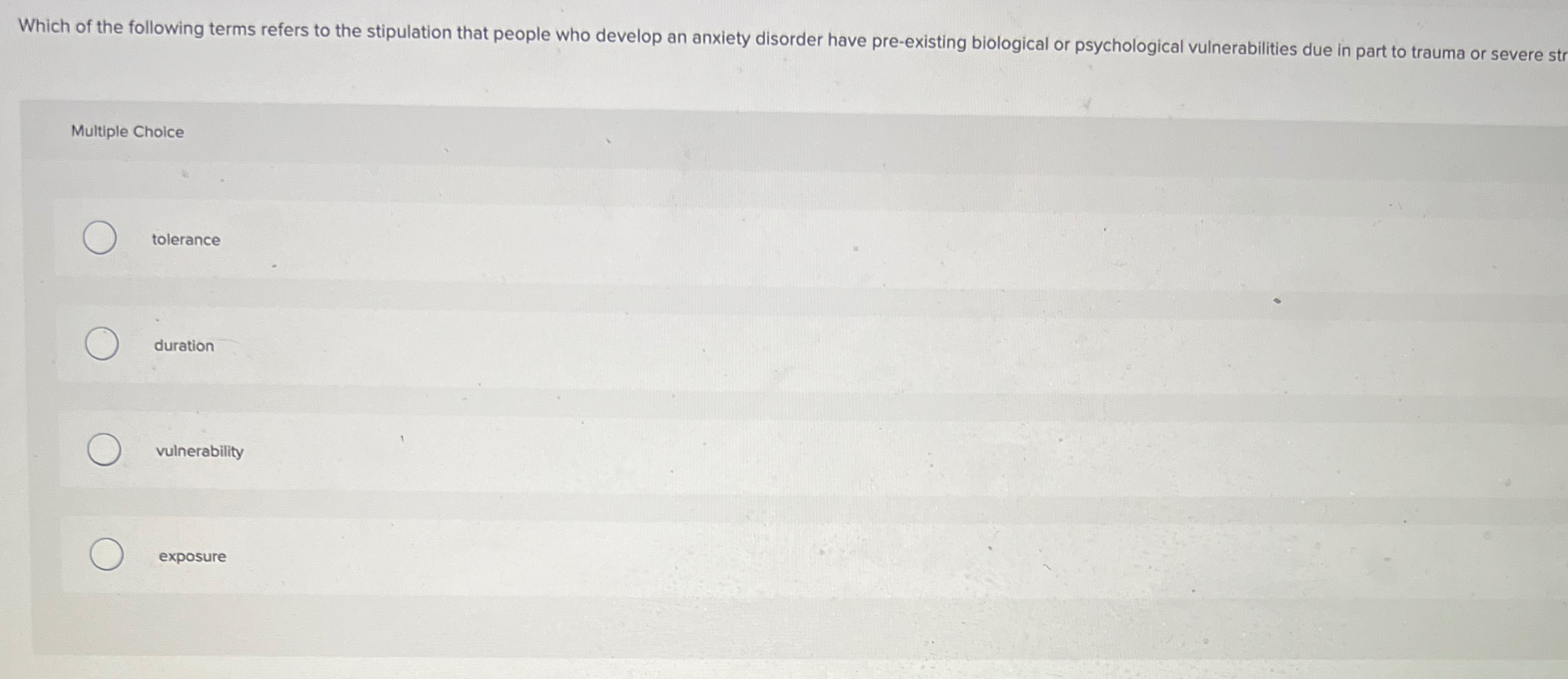 Solved Which of the following terms refers to the | Chegg.com