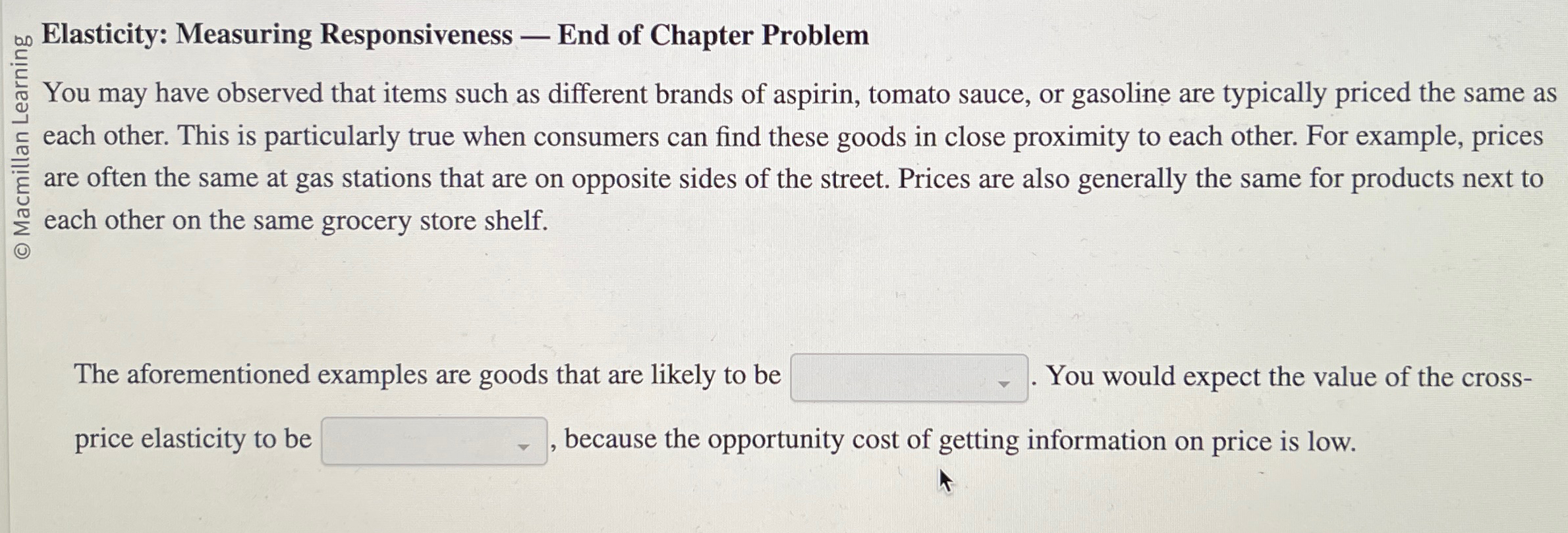 Solved Eo Elasticity: Measuring Responsiveness — ﻿End of | Chegg.com