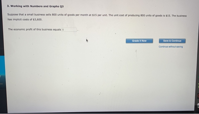 Solved 3. Working with Numbers and Graphs Q3 Suppose that a | Chegg.com