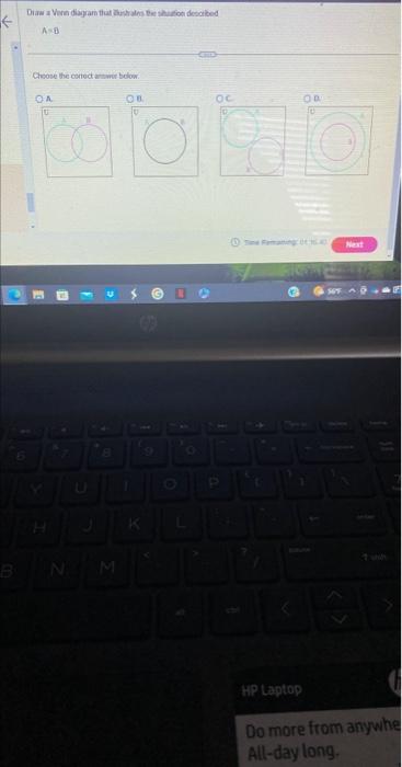 Solved Diaw a Vone diagram thiat zuptidns Een shufon | Chegg.com