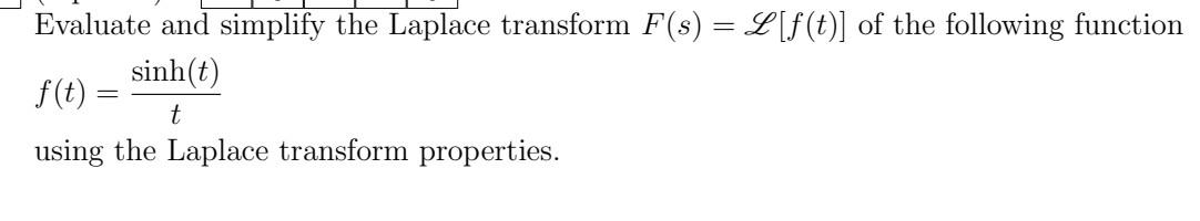 Solved Evaluate and simplify the Laplace transform | Chegg.com