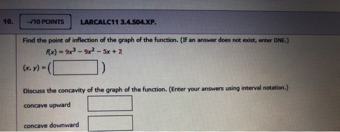 Solved 10. - 10 POINTS LARCALC11 3.4.504.XP. Find the point | Chegg.com Solved 10. - 10 POINTS LARCALC11 3.4.504.XP. Find the point | Chegg.com