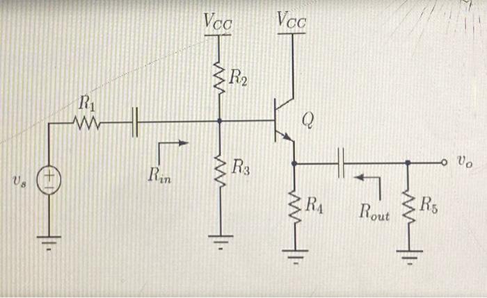 Solved In the circuit shown below, the transistor Q is known | Chegg.com