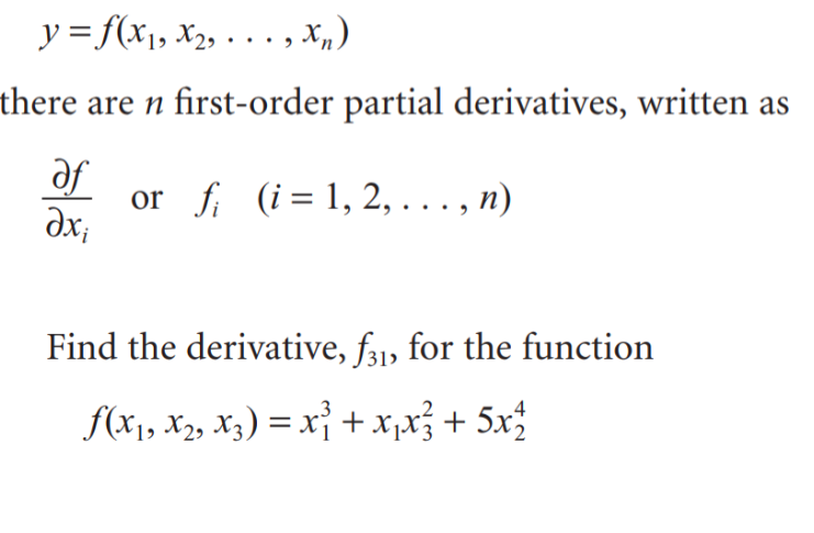 Solved y=f(x1,x2,dots,xn)there are n ﻿first-order partial | Chegg.com