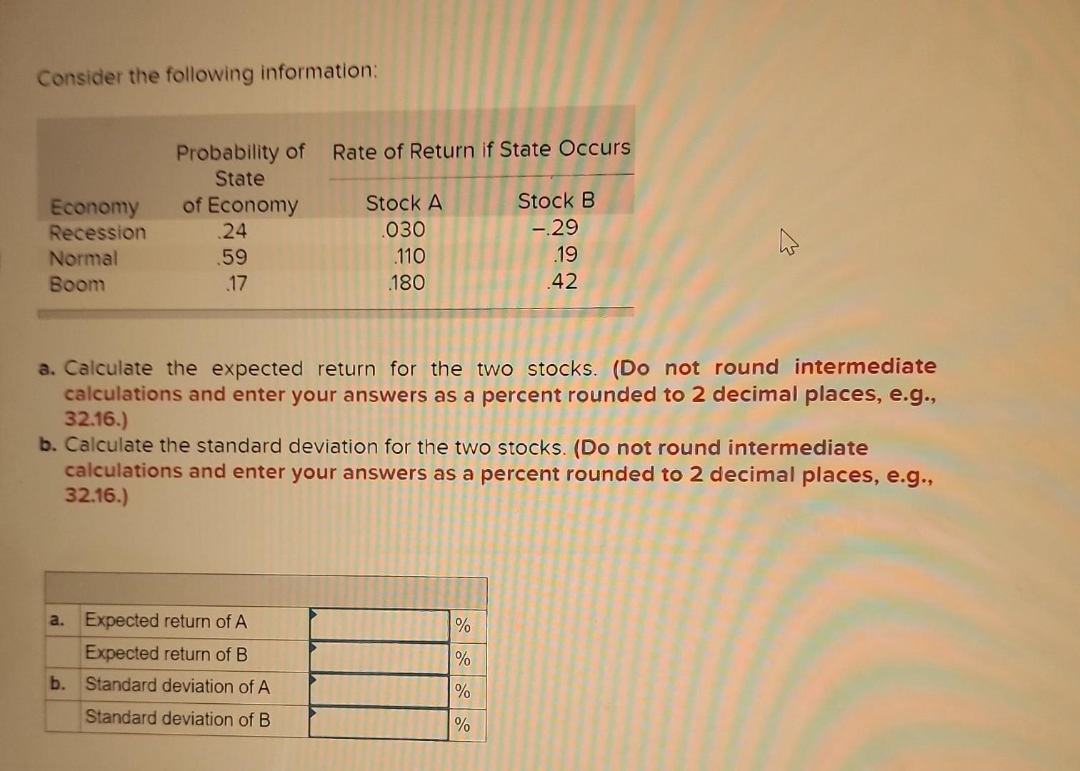 Solved Consider the following information: a. Calculate the | Chegg.com