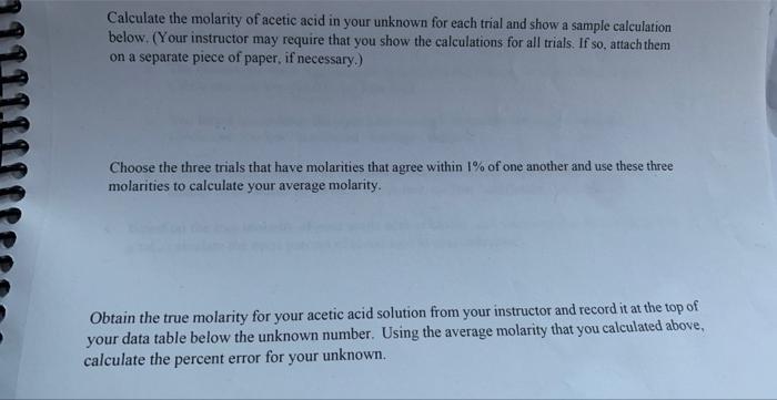 Solved Data Table and Results Molarity of NaOH : - Final | Chegg.com